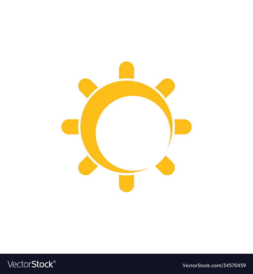 Sun logo Royalty Free Vector Image - VectorStock