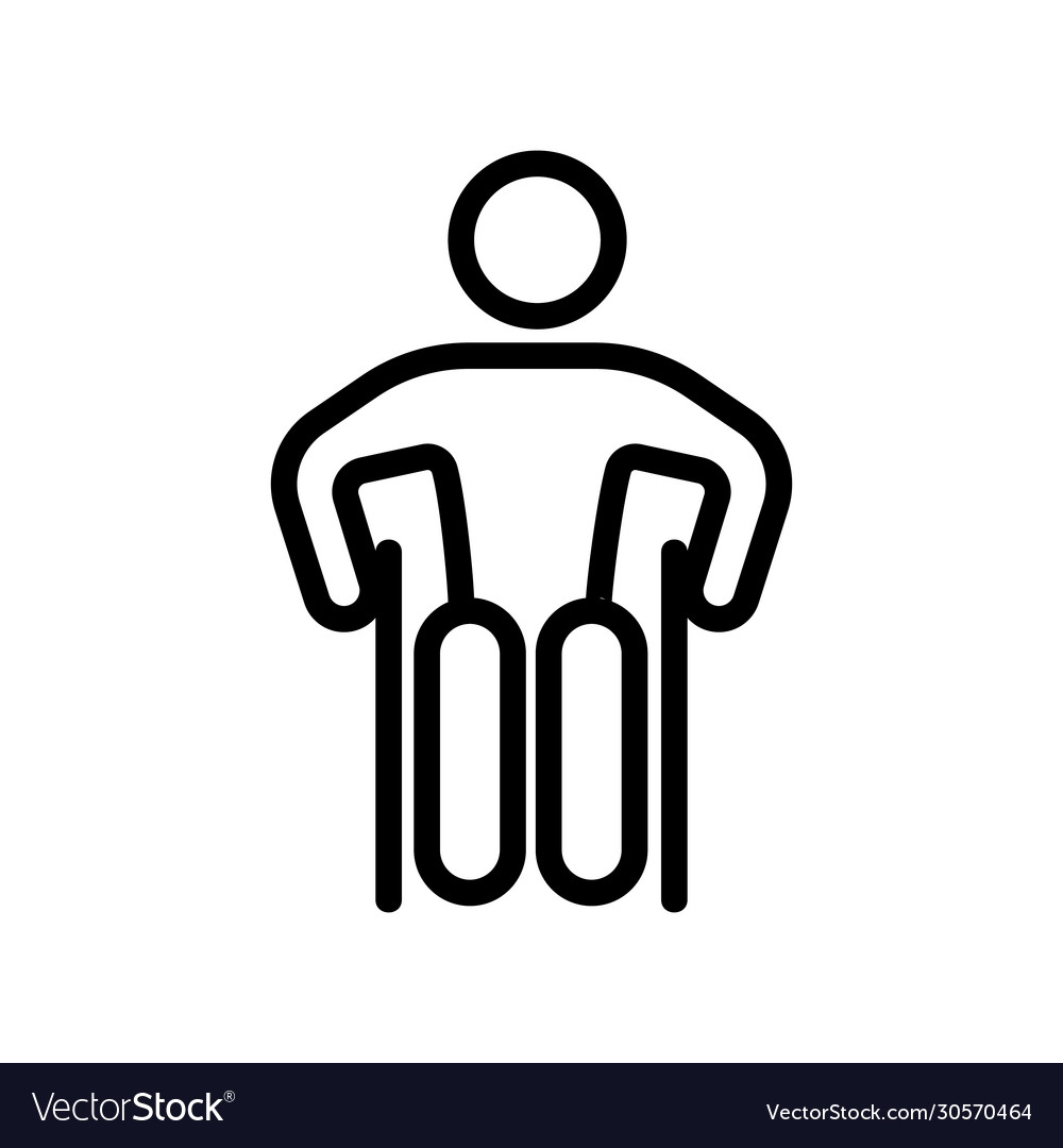 Man wheelchair icon outline Royalty Free Vector Image Man wheelchair icon outline Royalty Free Vector Image
