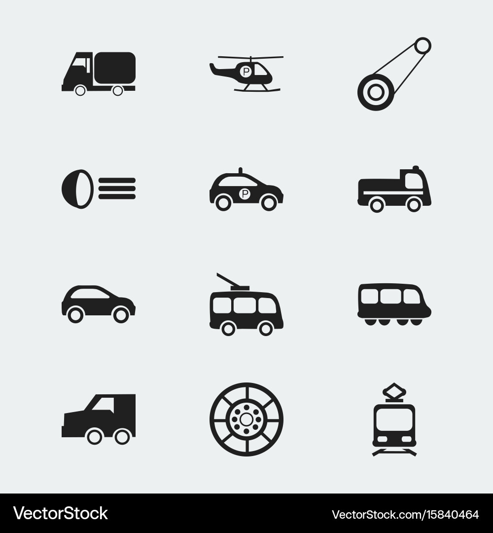 Set of 12 editable shipment icons includes Vector Image