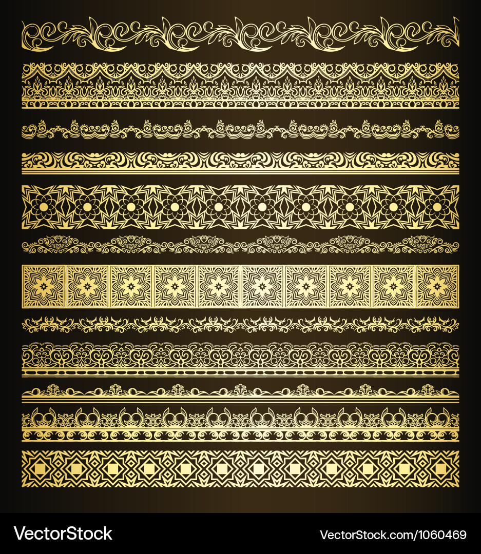 Set of borders Royalty Free Vector Image - VectorStock