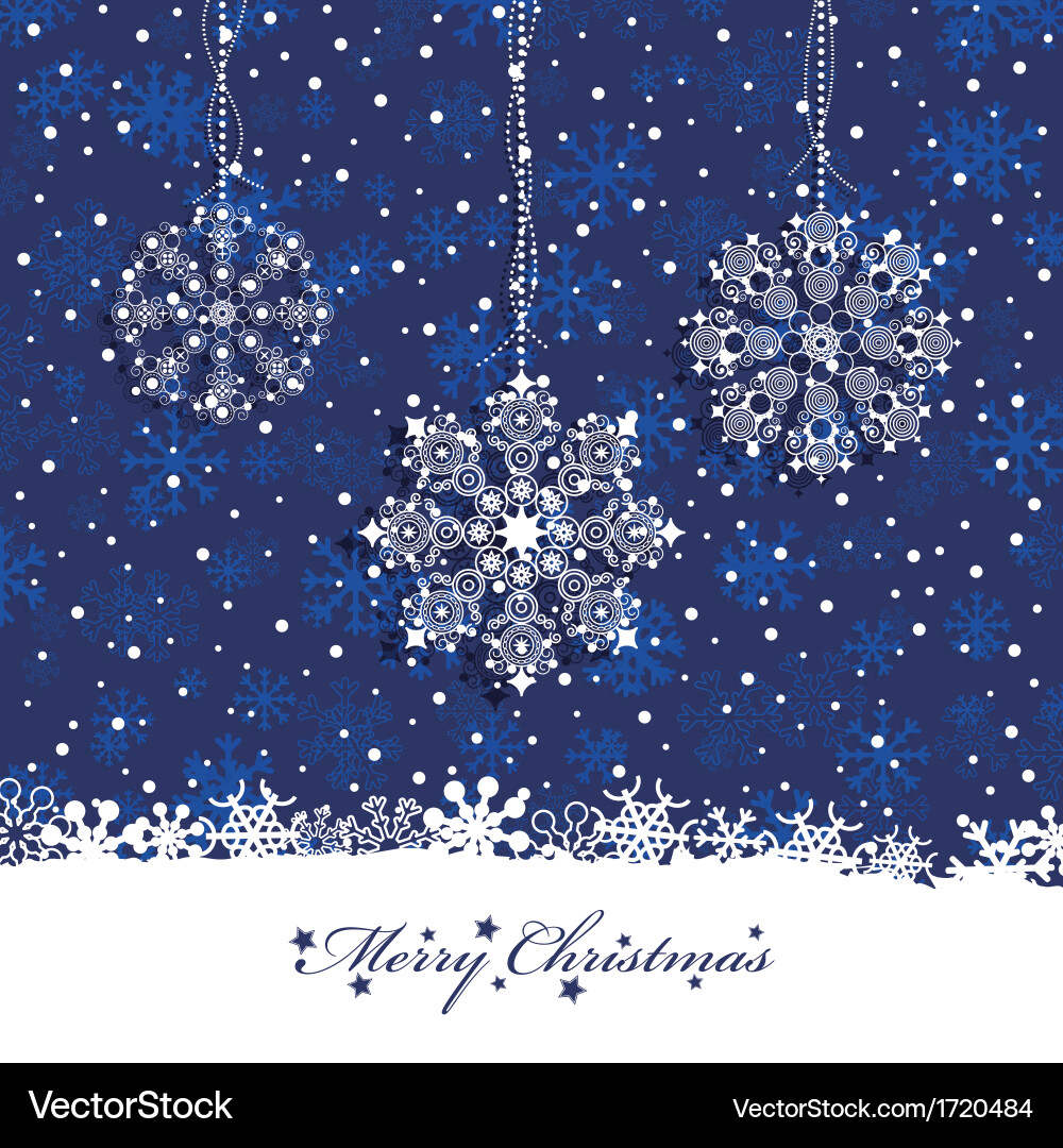 Christmas snowflake decoration Royalty Free Vector Image