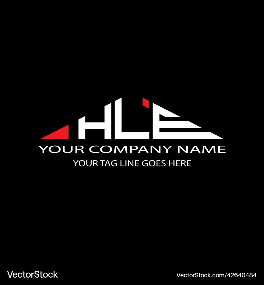Hje letter logo creative design with graphic Vector Image