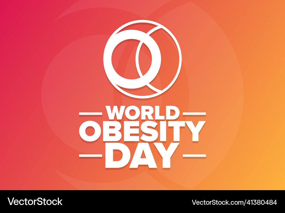World obesity day holiday concept template Vector Image
