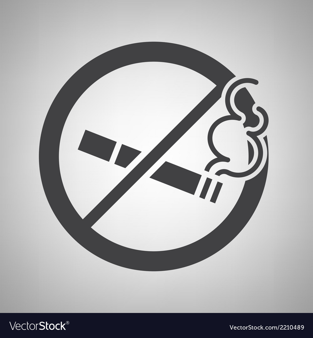 Do Not Smoking Icon Royalty Free Vector Image Vectorstock