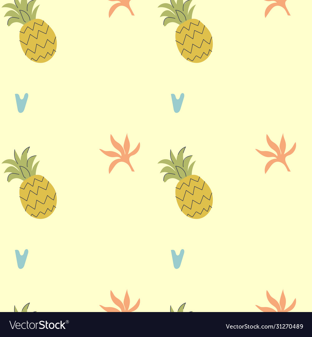 Pineapple-pattern Royalty Free Vector Image - VectorStock