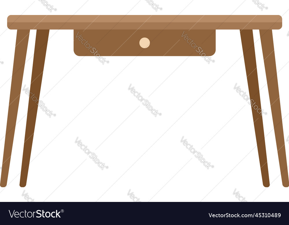 Top table icon flat object kitchen Royalty Free Vector Image