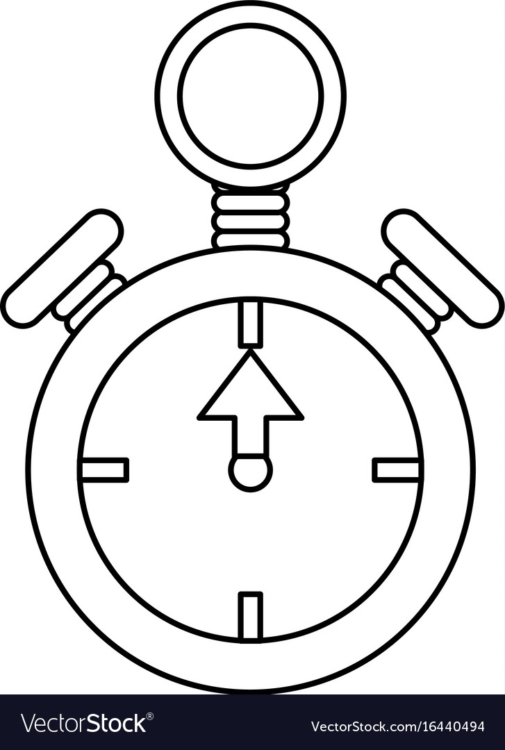 Sport Chronometer Timer Royalty Free Vector Image