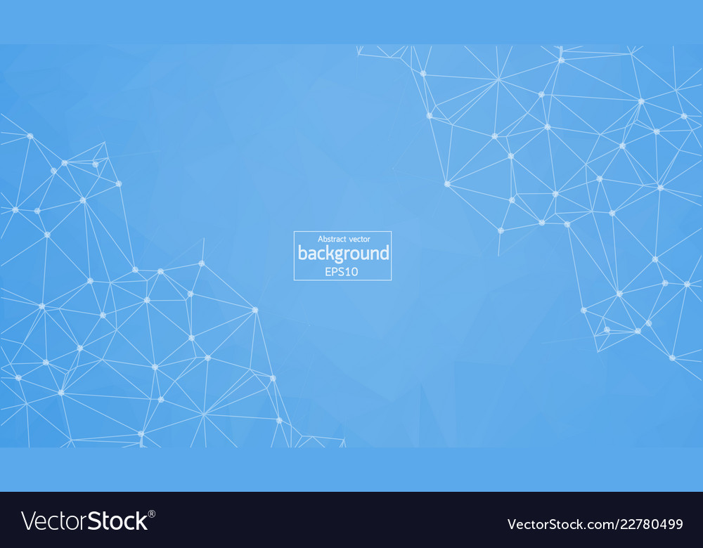 Abstract blue geometric polygonal background Vector Image Abstract blue geometric polygonal background Vector Image