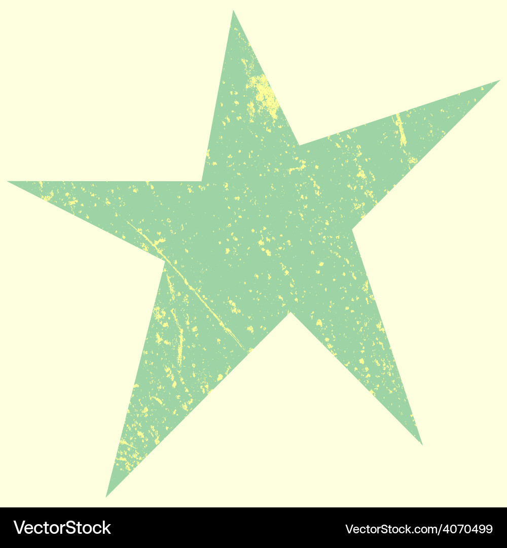 Green scratchy star Royalty Free Vector Image - VectorStock