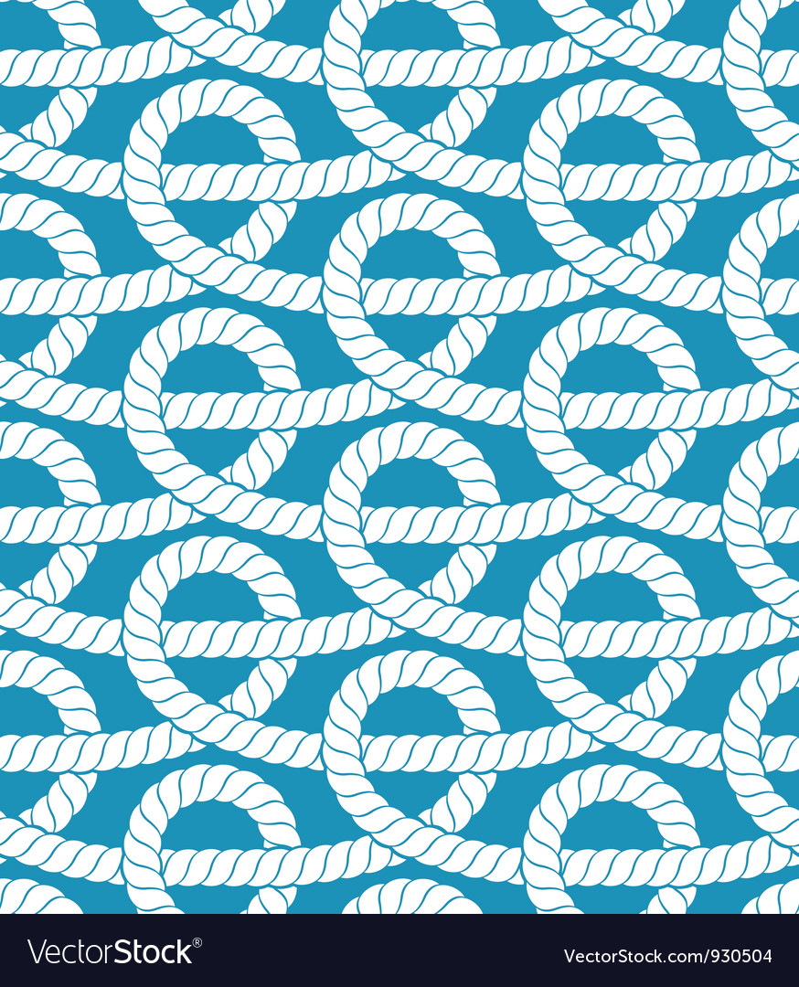 Ropes seamless pattern Royalty Free Vector Image