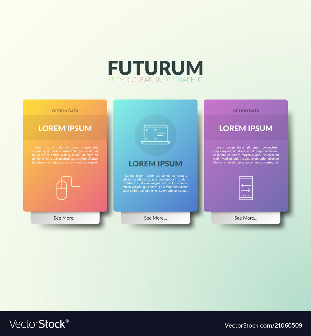 Three separate rectangular elements with thin line