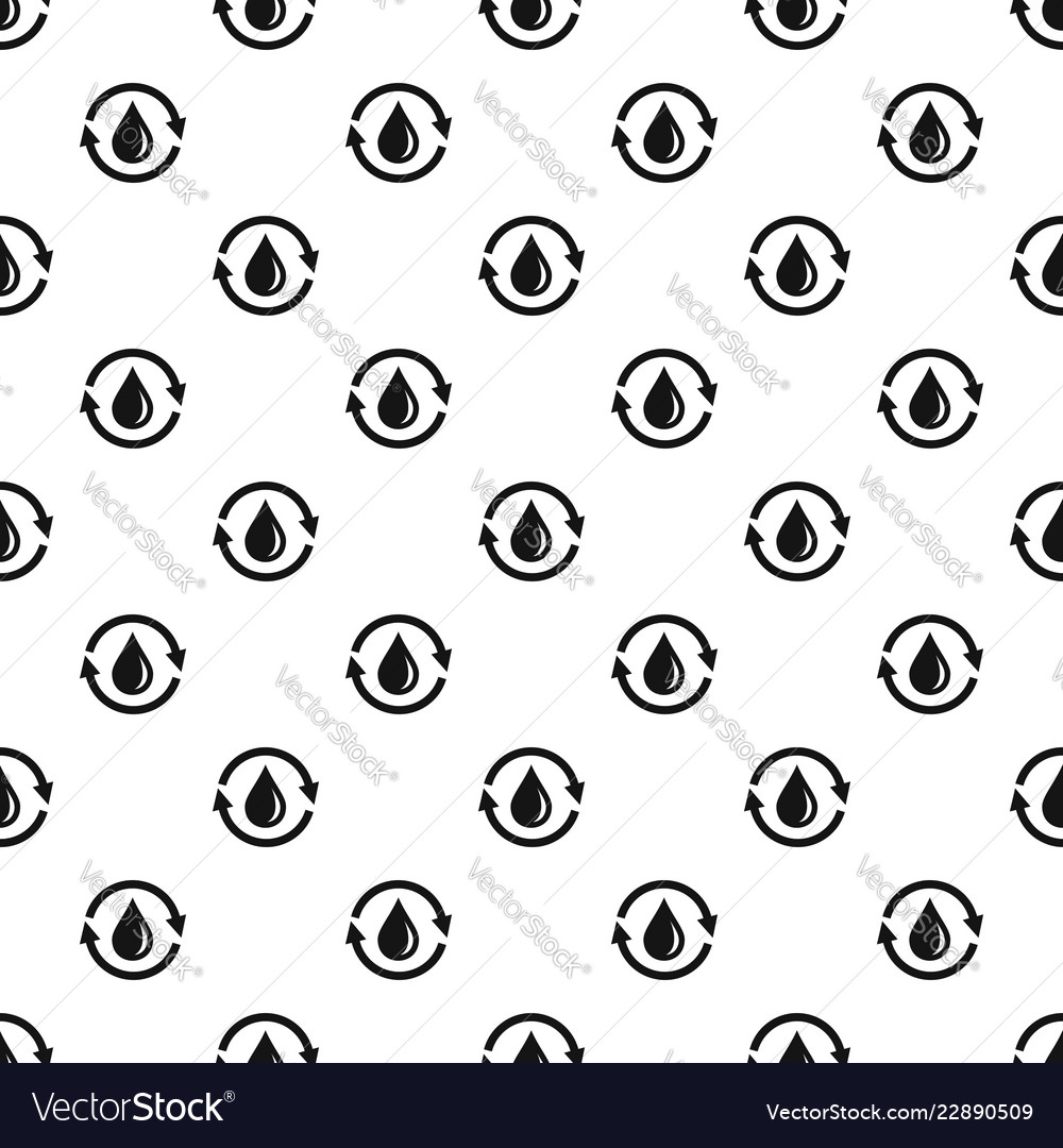 Water saving pattern seamless Royalty Free Vector Image