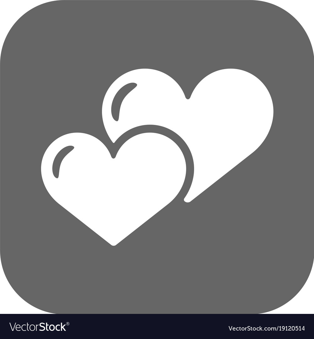 Heart icon flat design best Royalty Free Vector Image Heart icon flat design best Royalty Free Vector Image