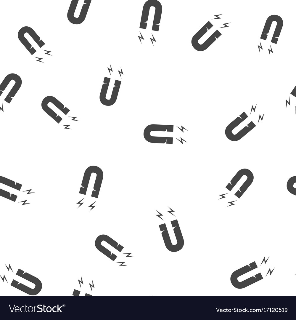 Magnet seamless pattern Royalty Free Vector Image
