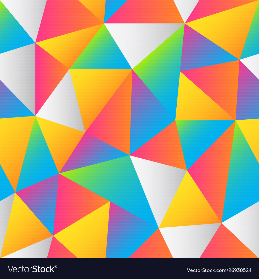 Bright triangle pattern Royalty Free Vector Image