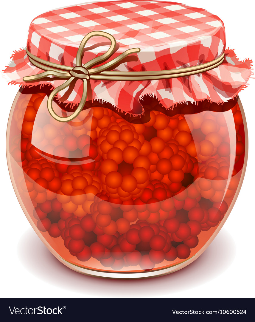 Raspberry jam Royalty Free Vector Image - VectorStock