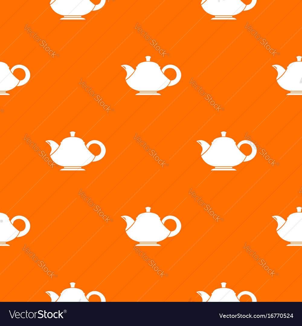 Teapot pattern seamless Royalty Free Vector Image