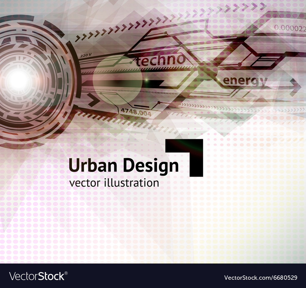 Abstract techno background Royalty Free Vector Image