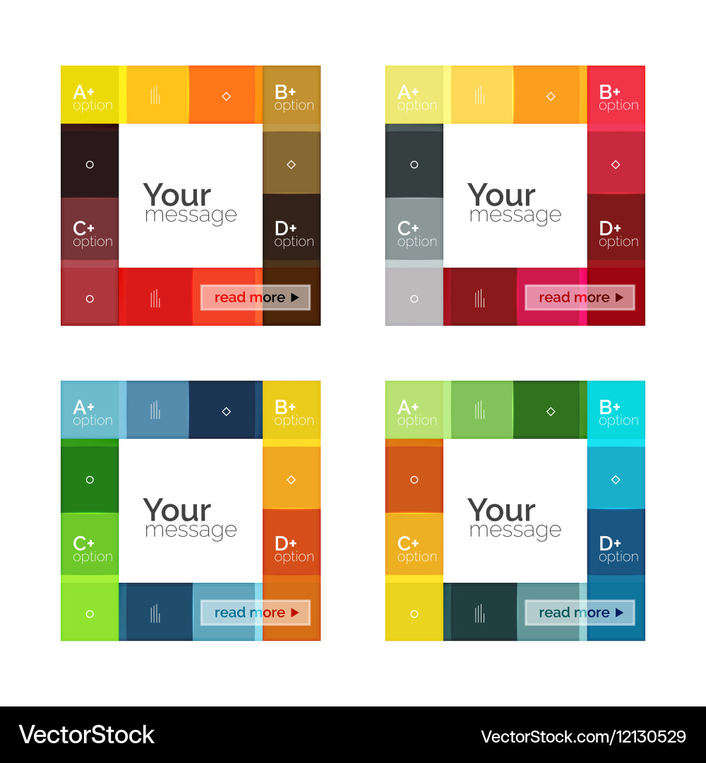 Color stripes infographics templates Royalty Free Vector