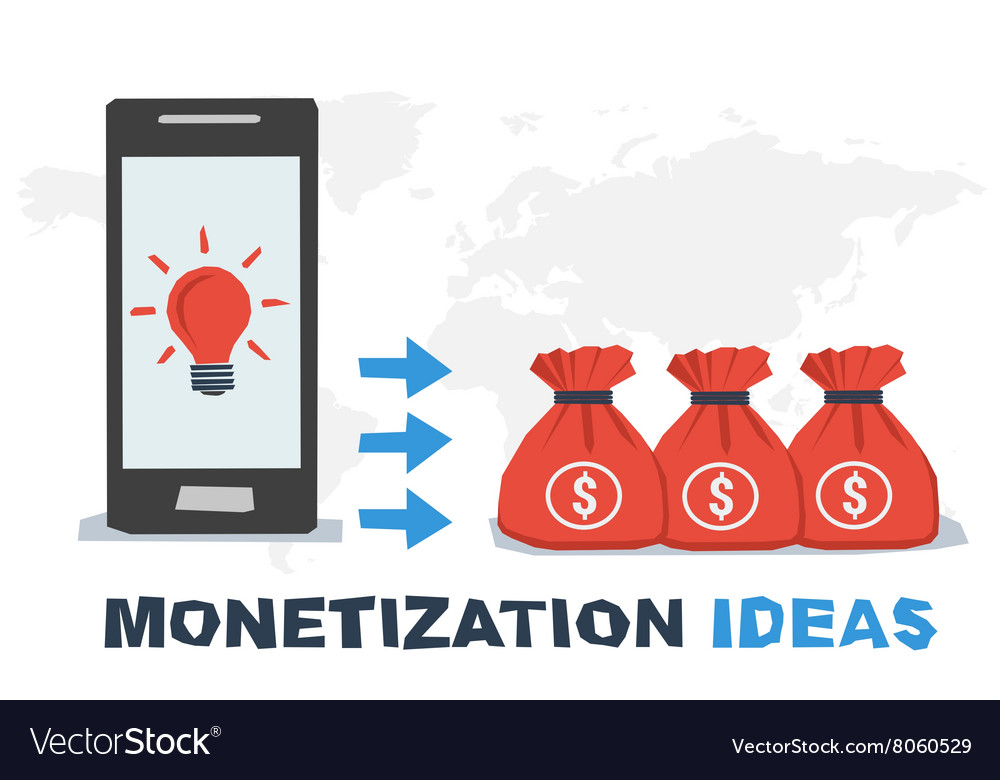 Concept abstract monetization ideas Royalty Free Vector Concept abstract monetization ideas Royalty Free Vector