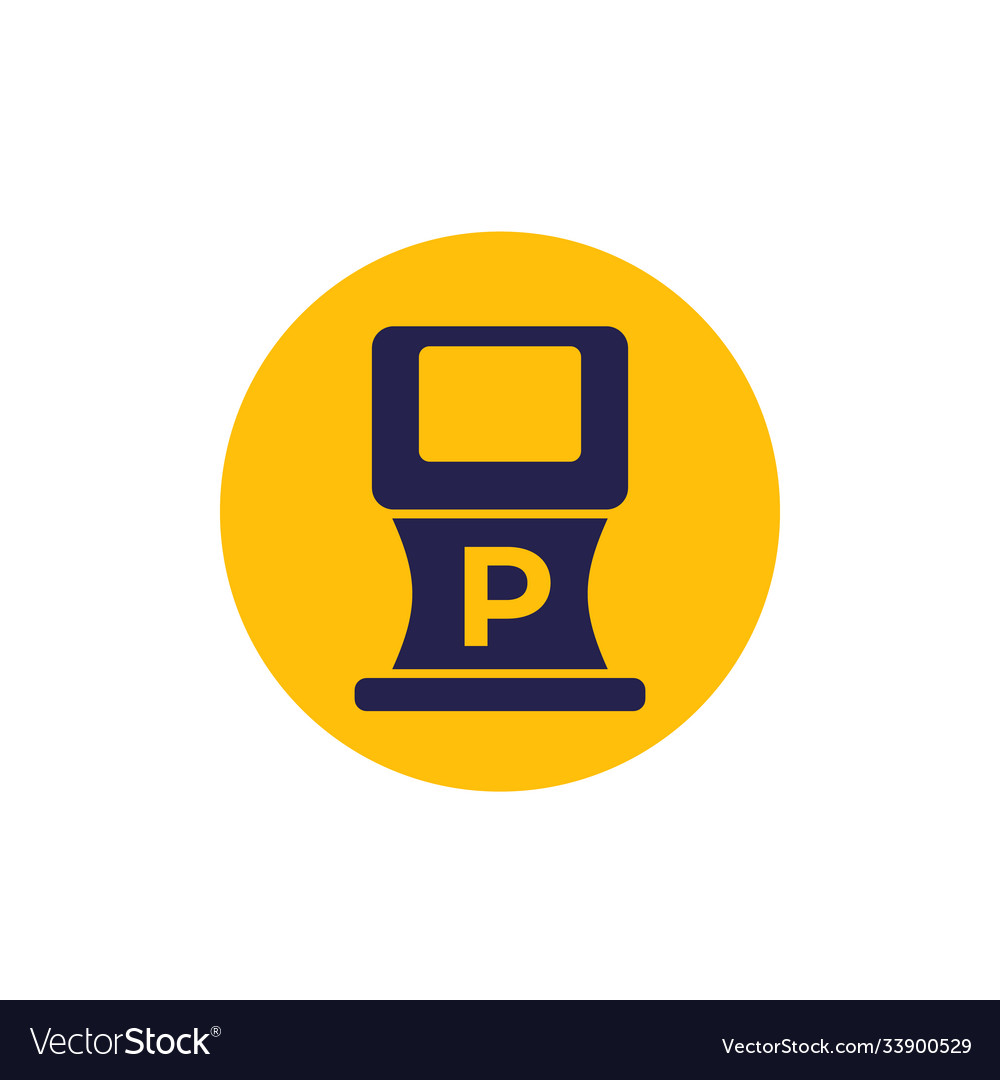 Parking ticket machine icon Royalty Free Vector Image
