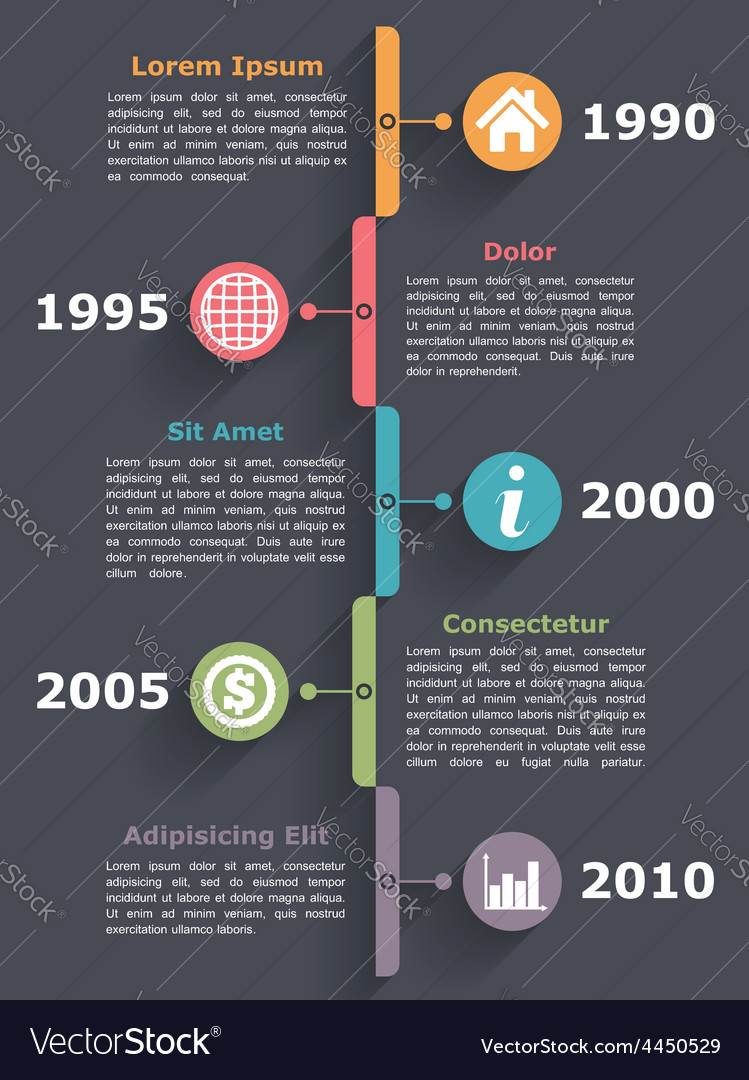 Timeline Royalty Free Vector Image - VectorStock Timeline Royalty Free Vector Image - VectorStock