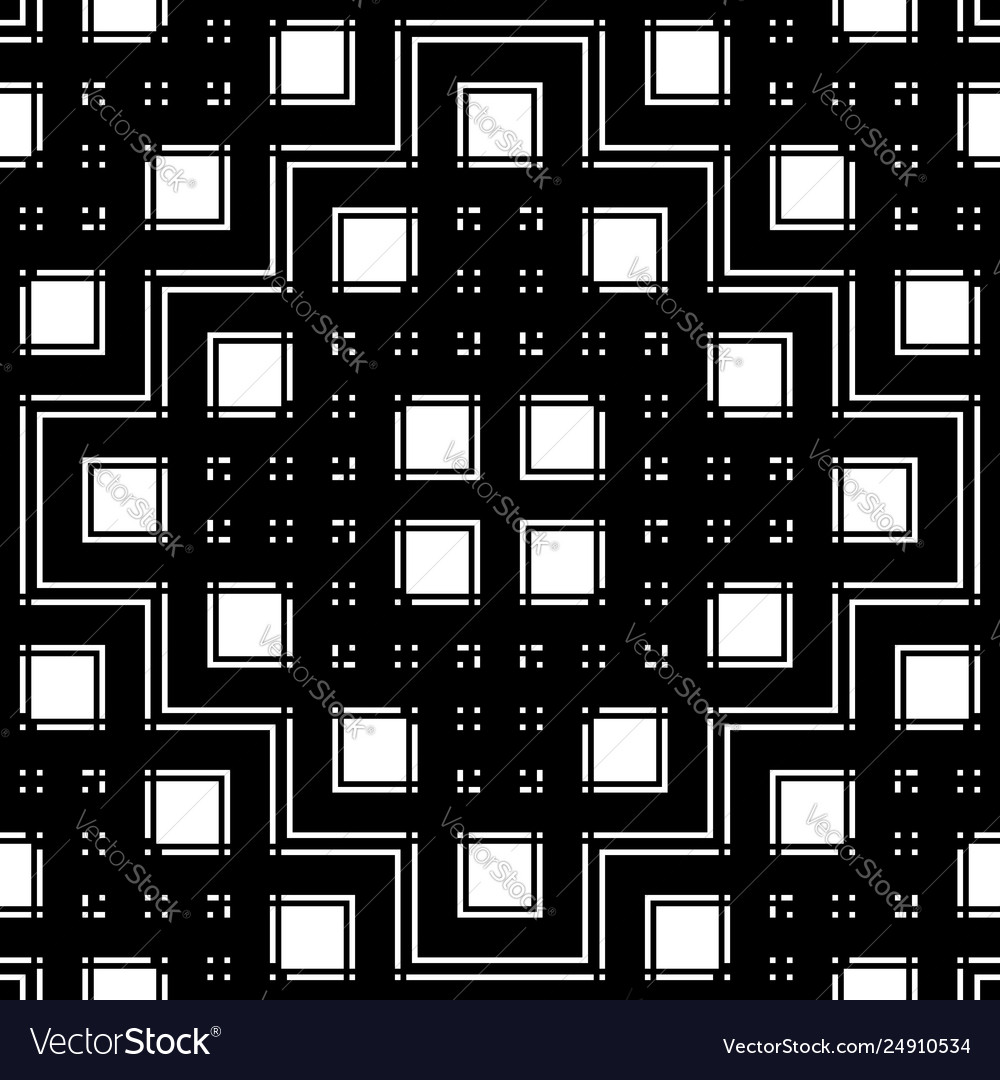 Design seamless monochrome geometric pattern Vector Image
