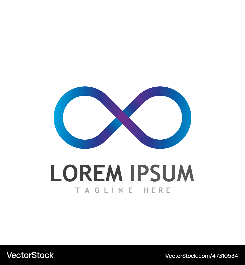 Infinity design Royalty Free Vector Image - VectorStock
