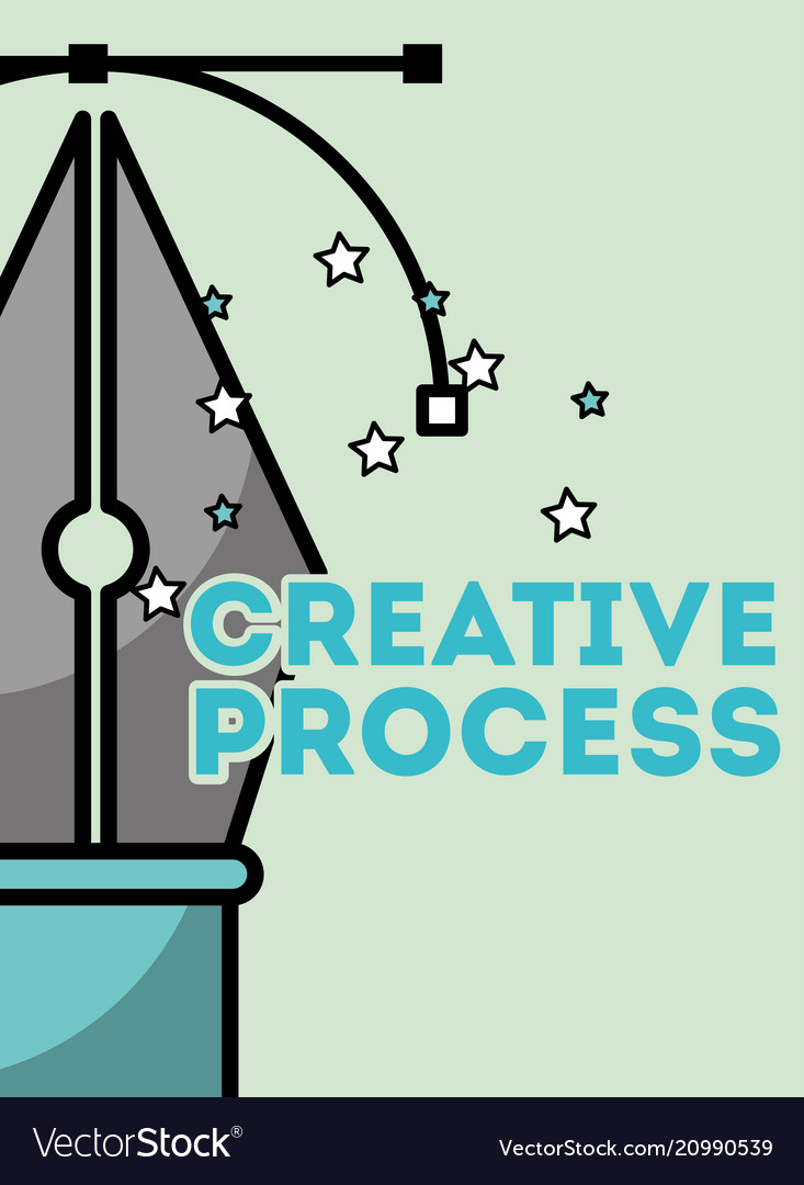 Creative process concept Royalty Free Vector Image