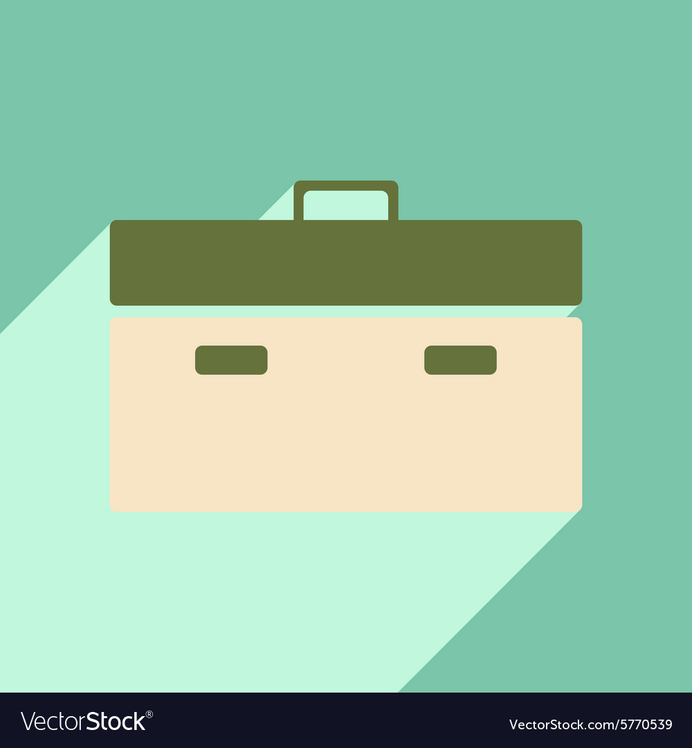 Flat with shadow icon and mobile application Vector Image