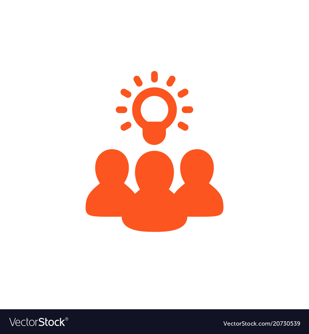 Idea insight brainstorm icon on white Royalty Free Vector Idea insight brainstorm icon on white Royalty Free Vector