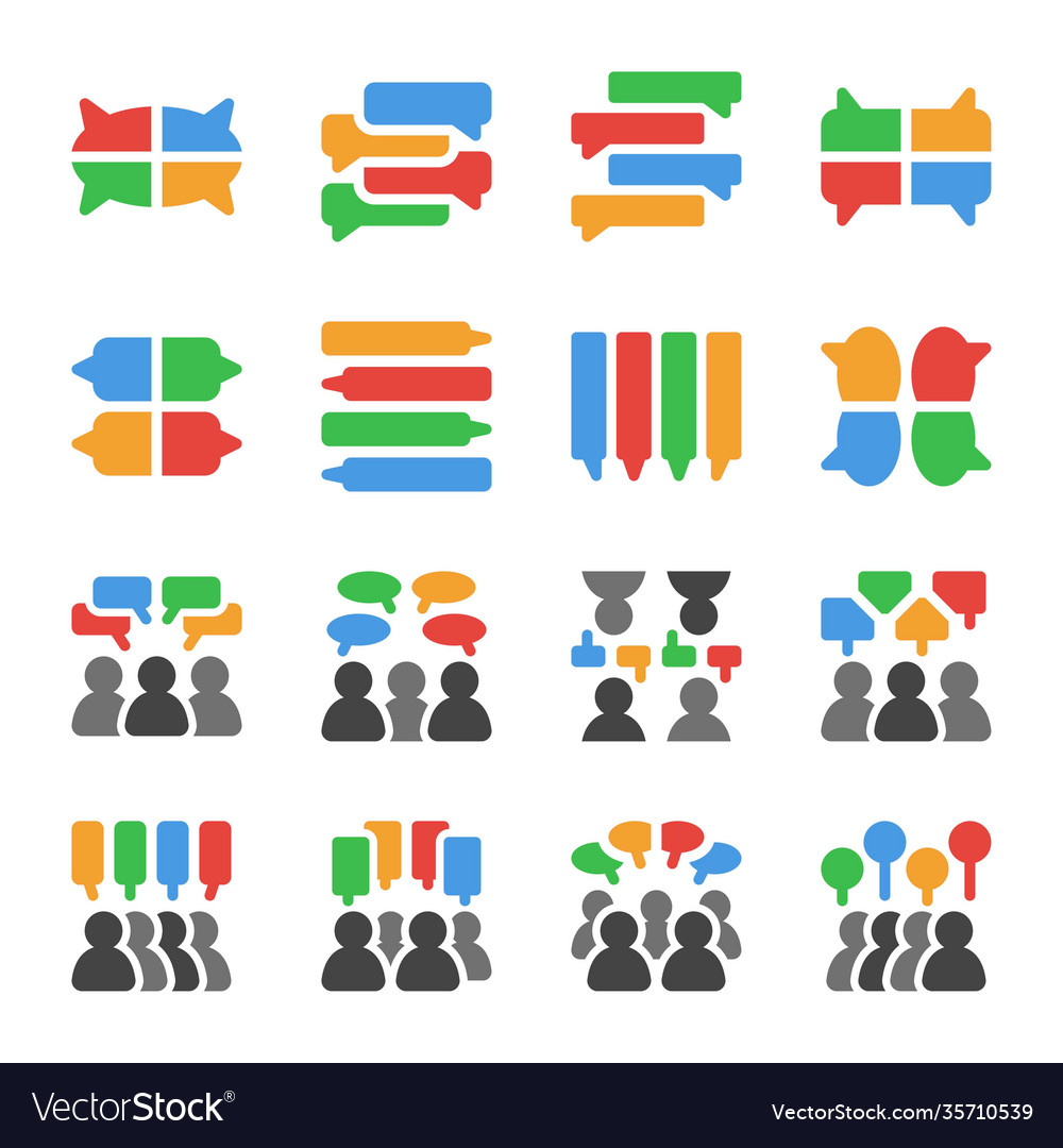 Speech bubble icon set Royalty Free Vector Image Speech bubble icon set Royalty Free Vector Image