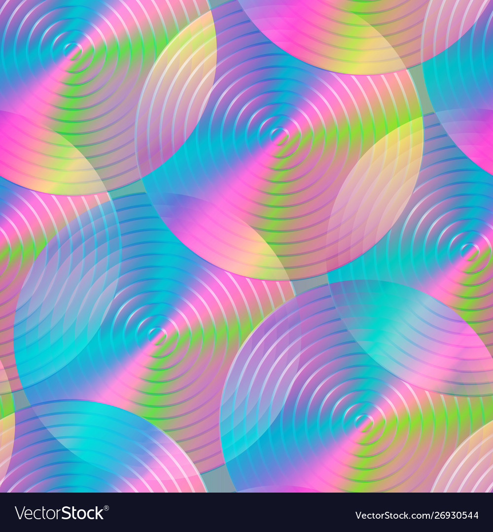 Colored circle seamless pattern Royalty Free Vector Image
