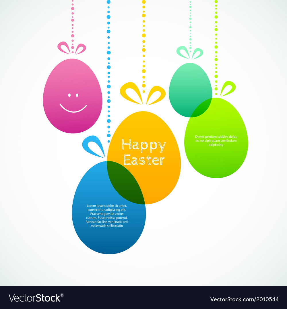 Easter design template Royalty Free Vector Image