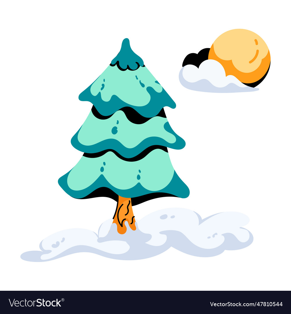 Pine tree Royalty Free Vector Image - VectorStock