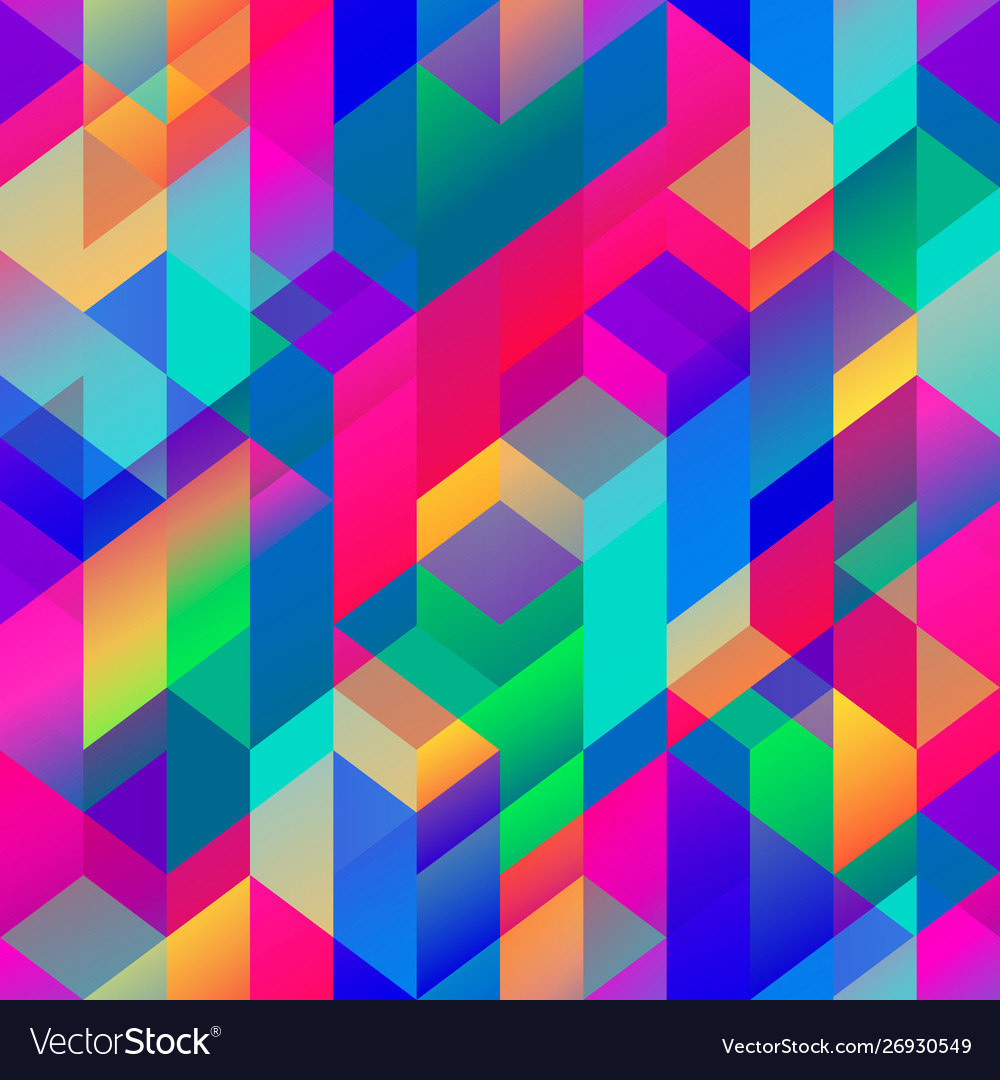 Colored geometric pattern Royalty Free Vector Image