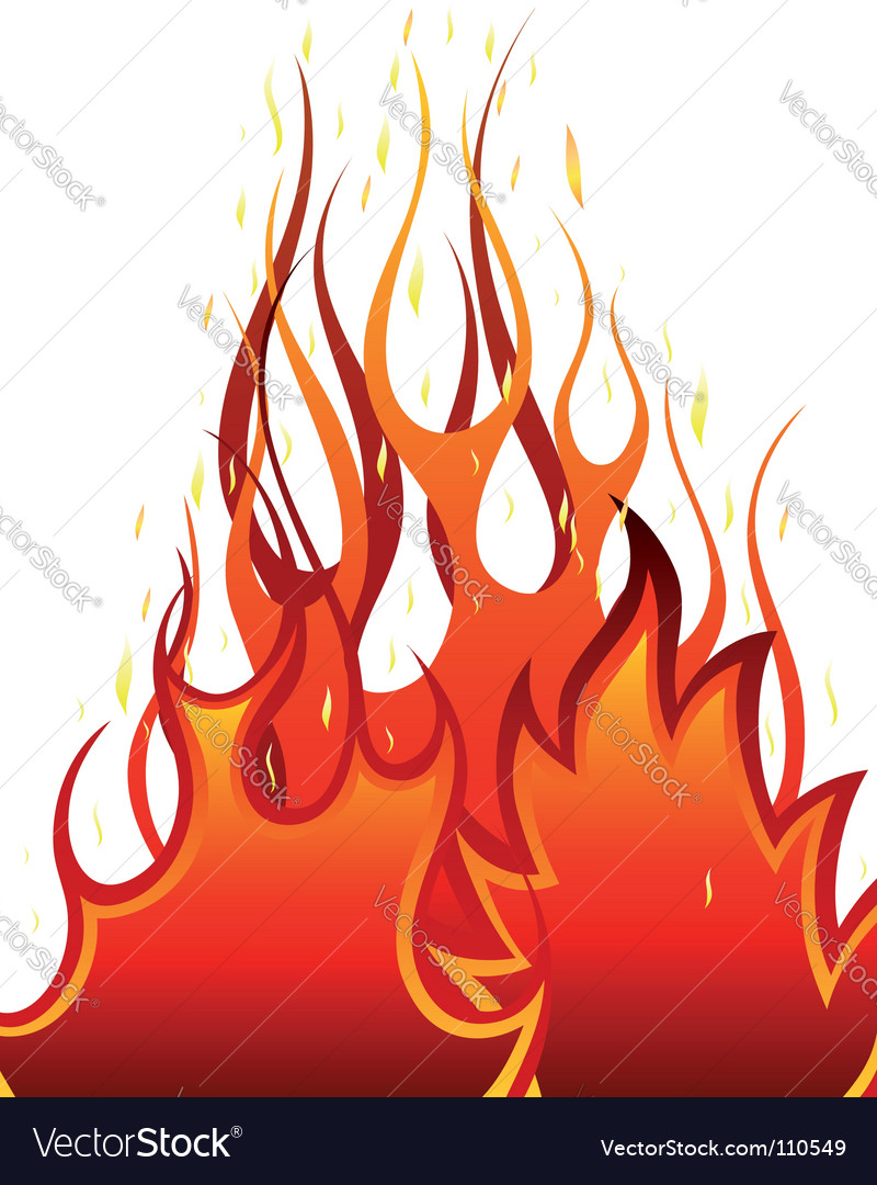Fire background Royalty Free Vector Image - VectorStock