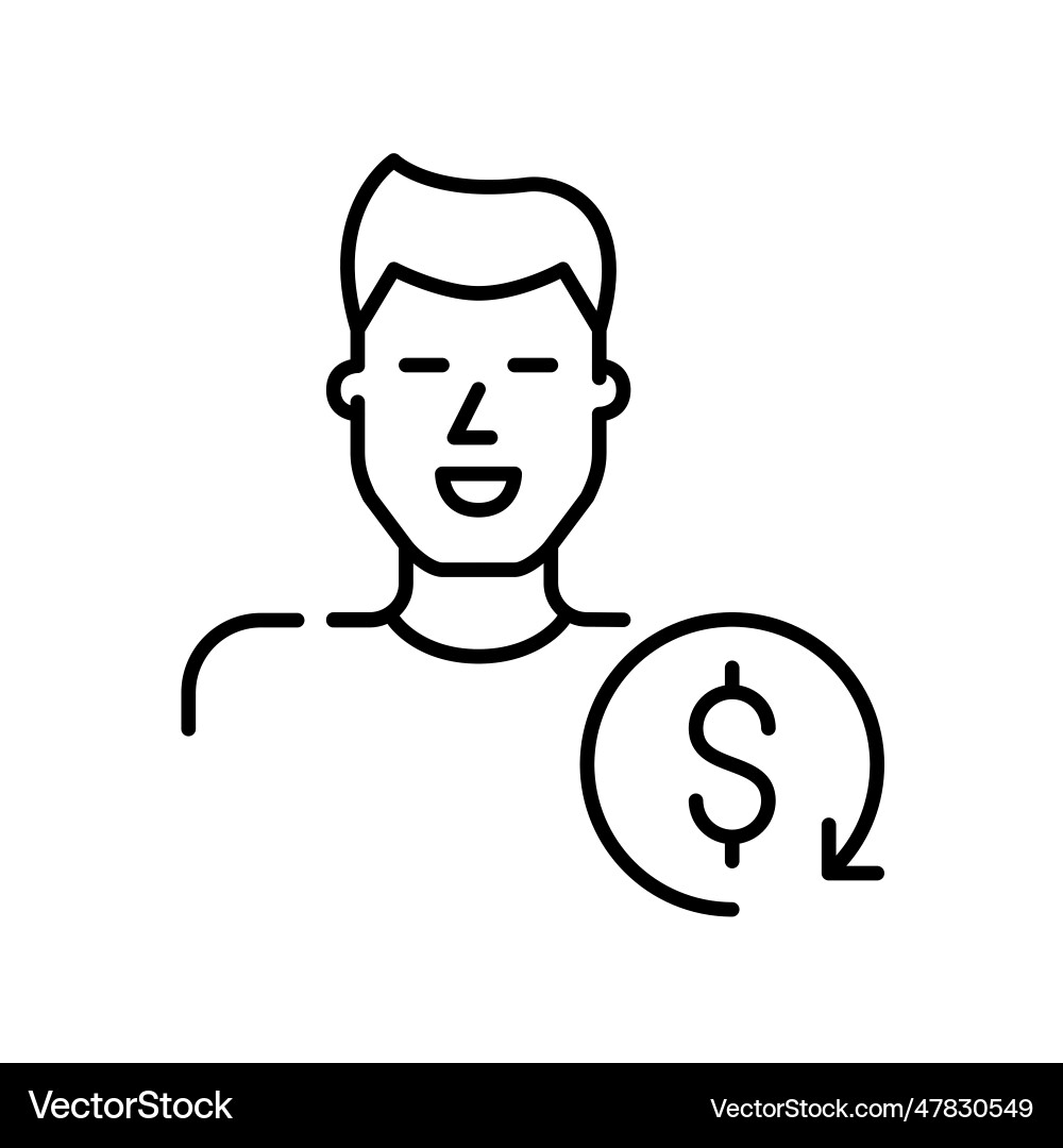 Happy customer participating in loyalty rewards Vector Image