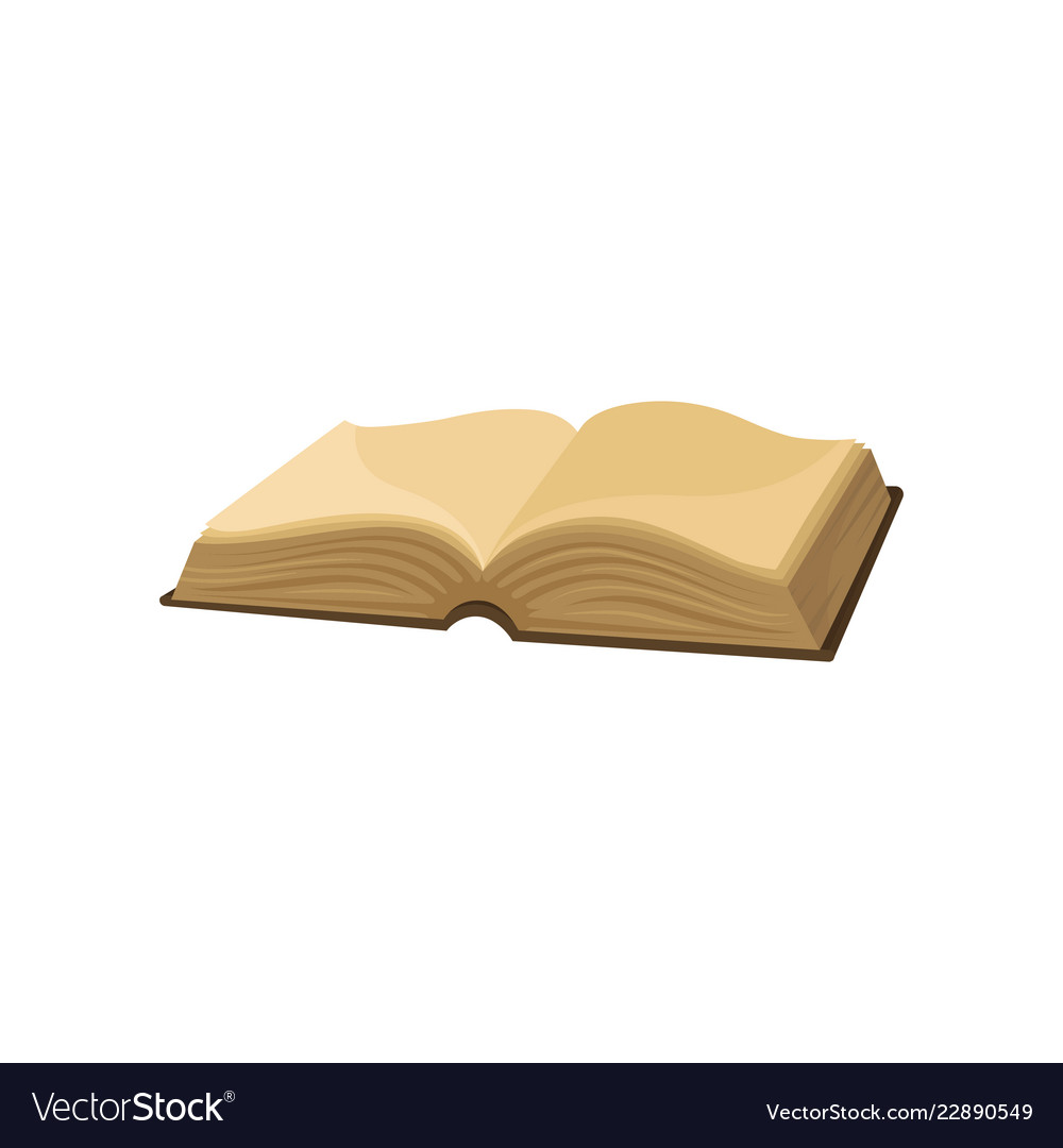 Old opened book on a white Royalty Free Vector Image