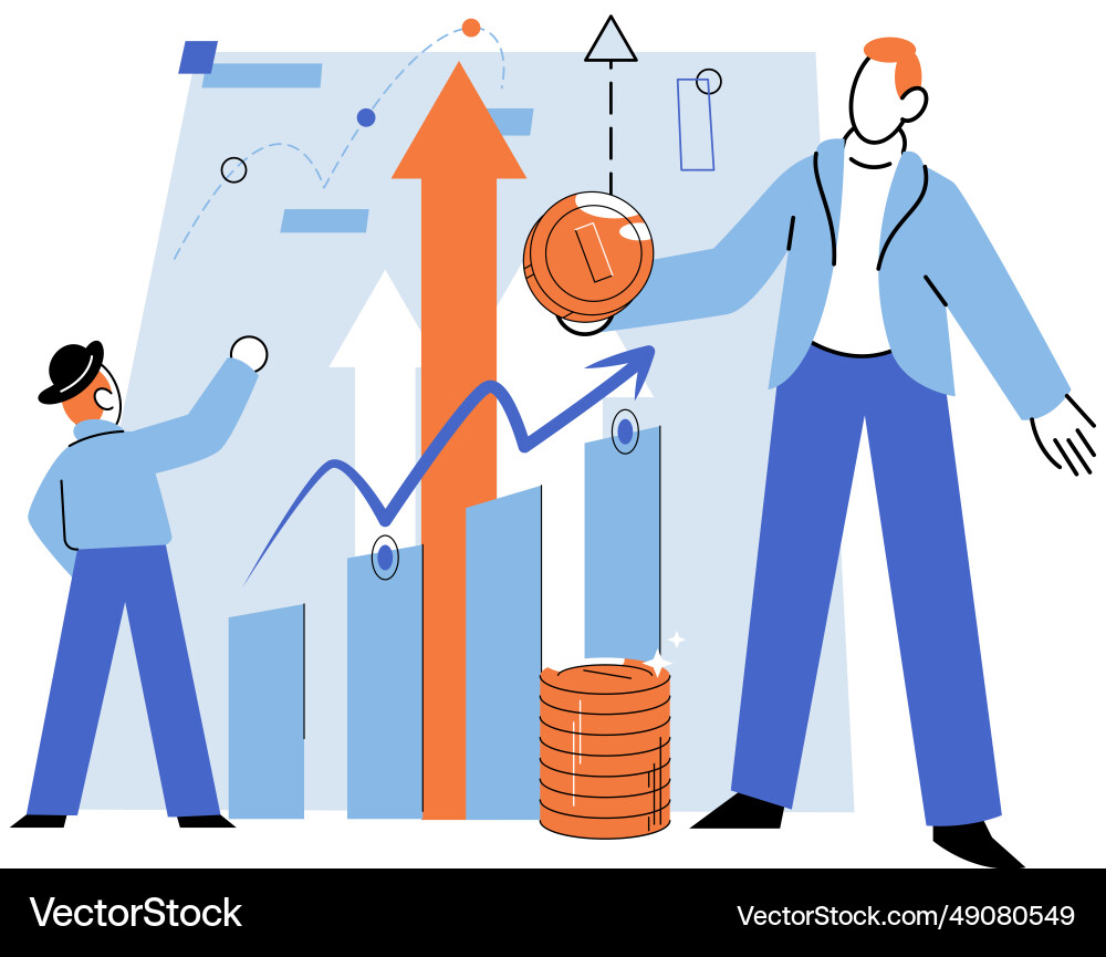 Partnership offer agreements outline Royalty Free Vector