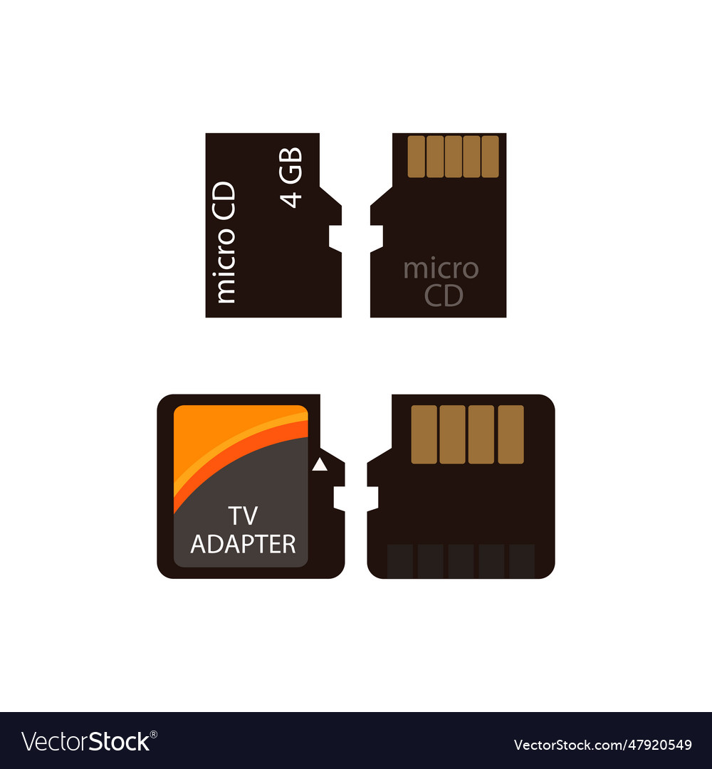 Transferring memory cards Royalty Free Vector Image