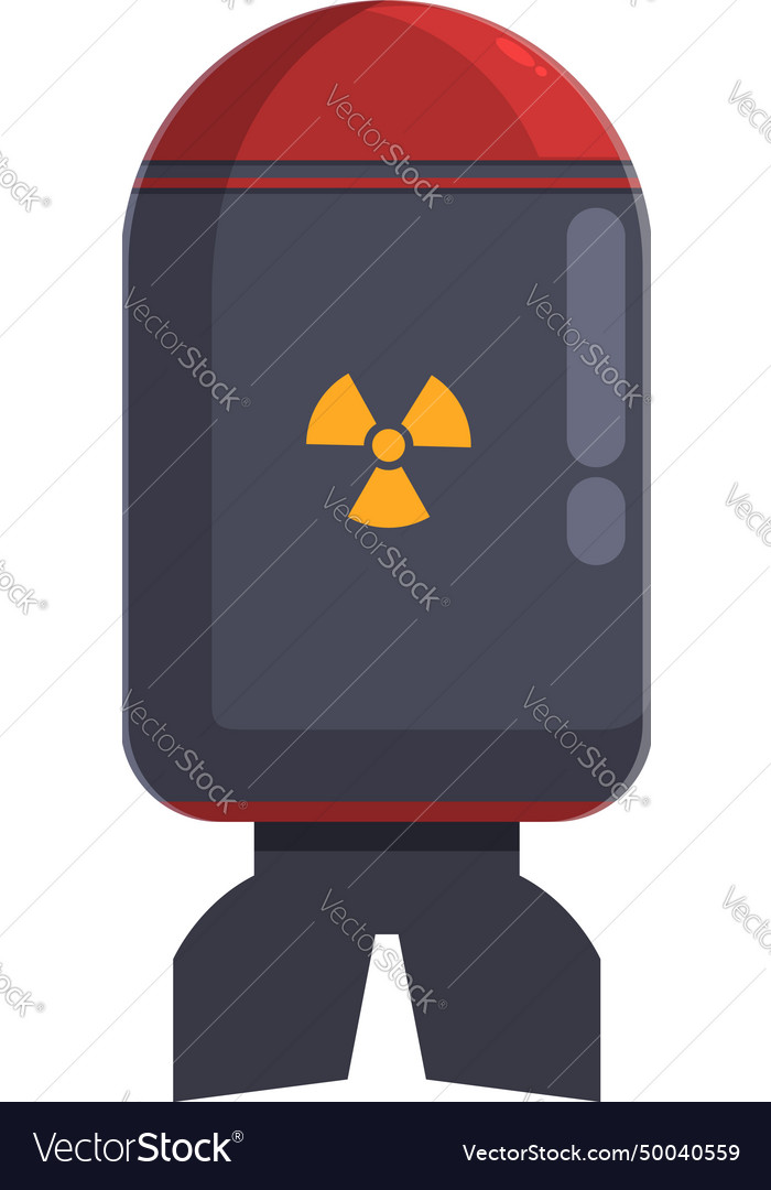 Danger atomic bomb icon cartoon chemical Vector Image Danger atomic bomb icon cartoon chemical Vector Image