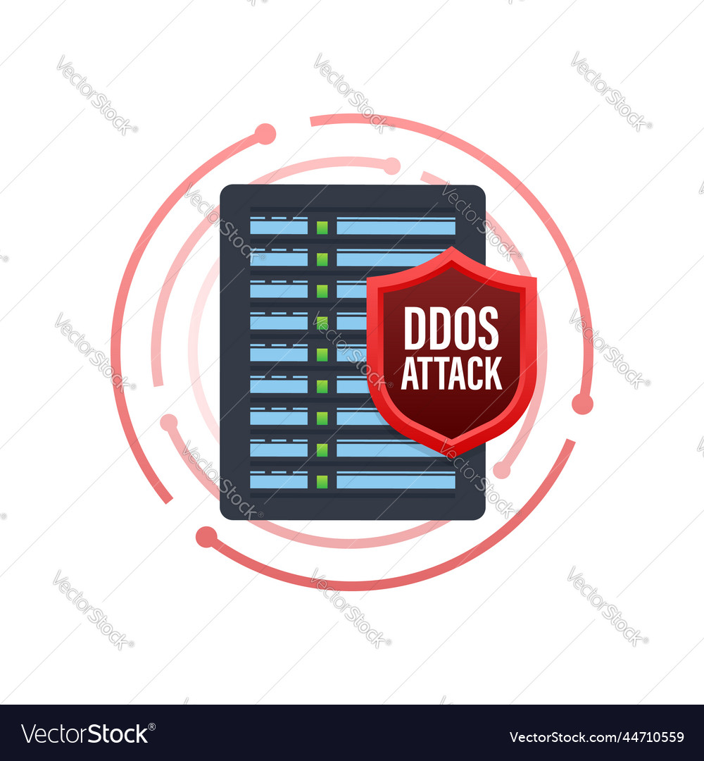 Ddos attack hacker bomb denial of service Vector Image