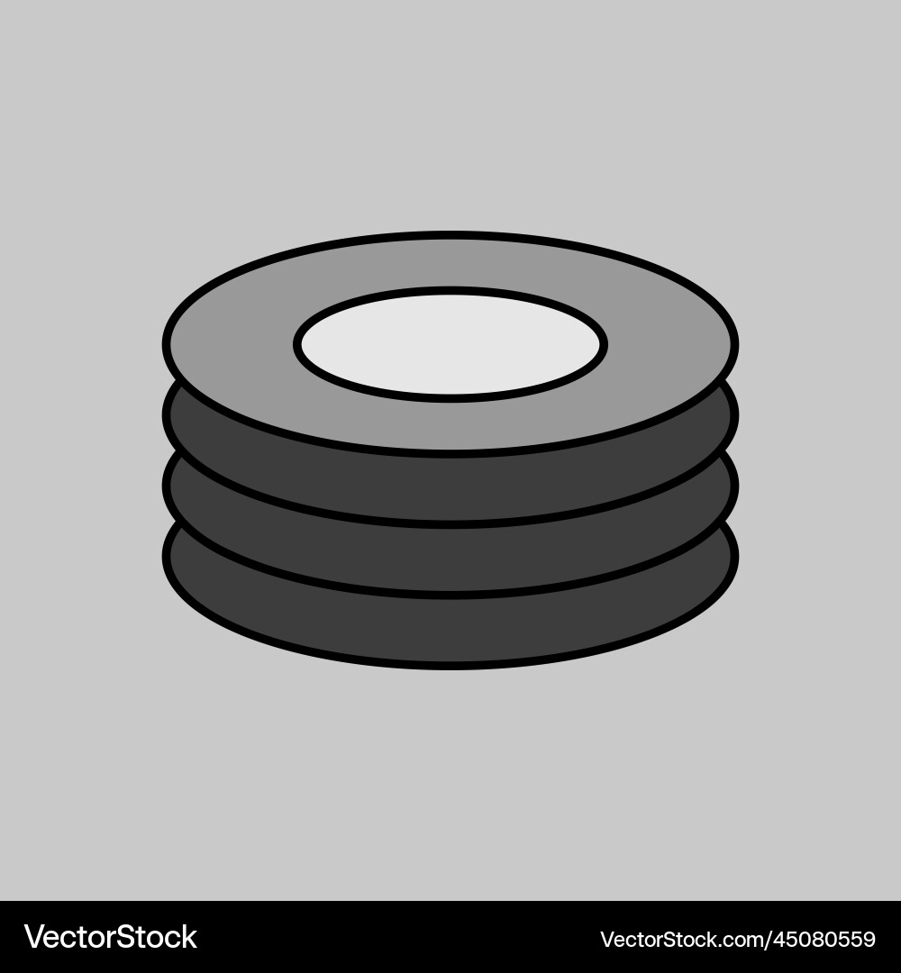 Plates dishes grayscale icon kitchen appliance Vector Image