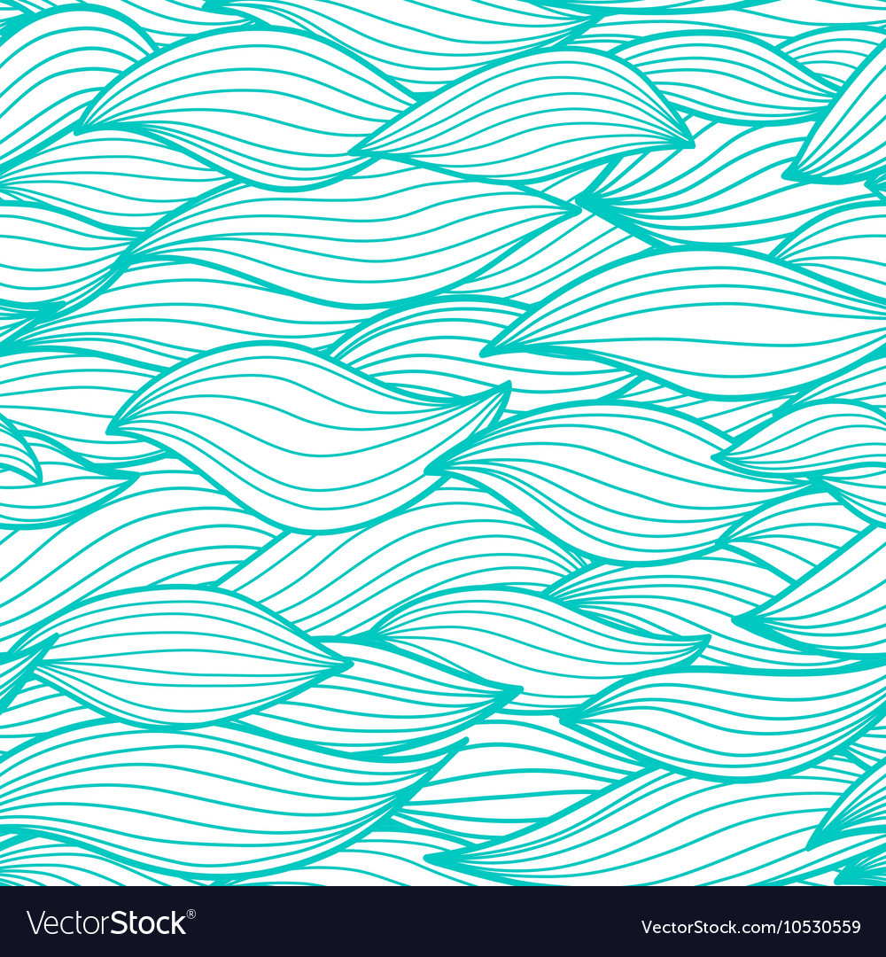 Sea waves Royalty Free Vector Image - VectorStock