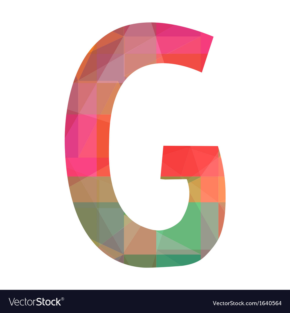 G alphabet Royalty Free Vector Image - VectorStock