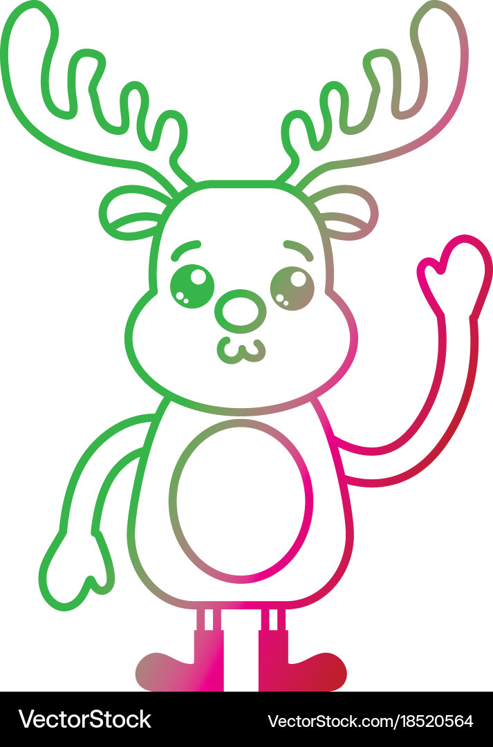 Isolated reindeer design Royalty Free Vector Image