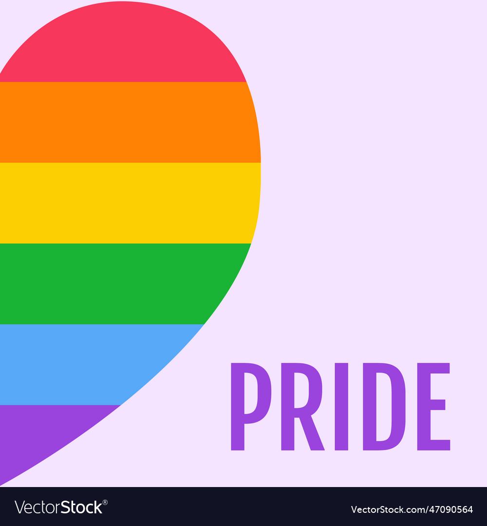 Pride month banner template with rainbow Vector Image Pride month banner template with rainbow Vector Image