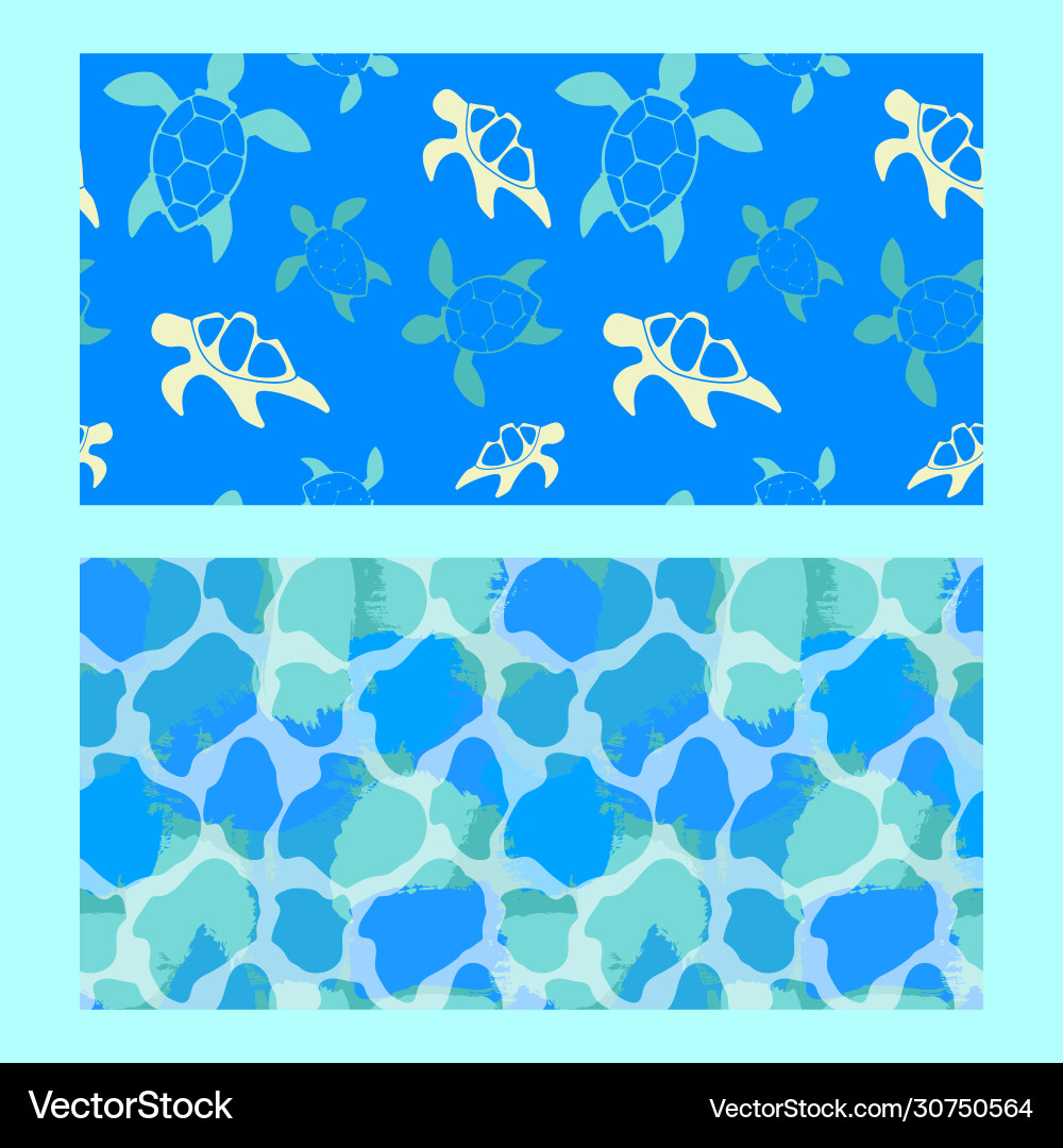 Two sea pattern Royalty Free Vector Image - VectorStock