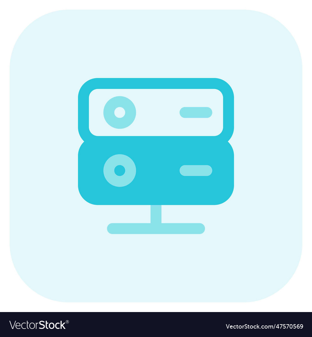 Device for control network resources server Vector Image